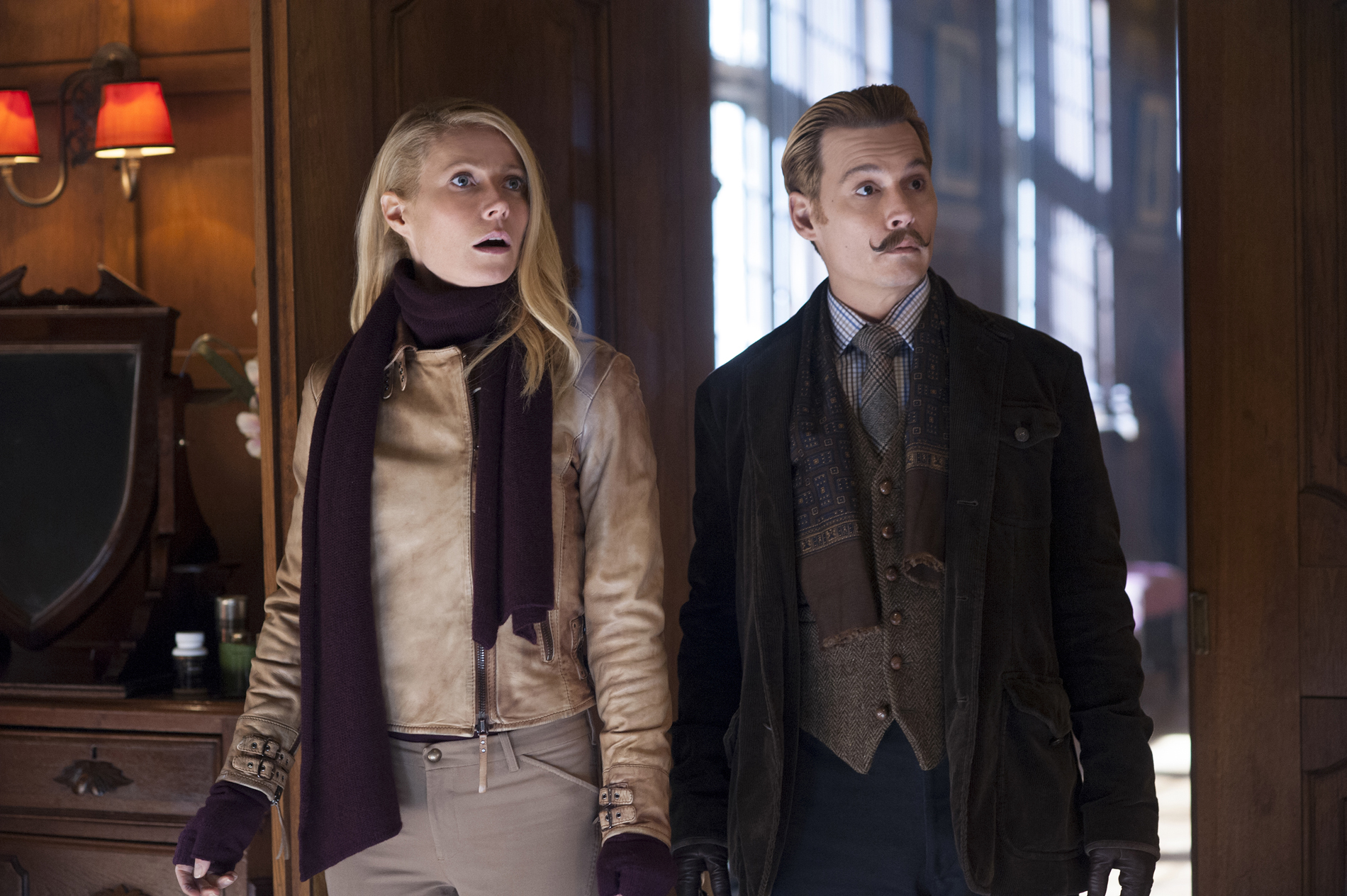 Mortdecai Review - That Shelf